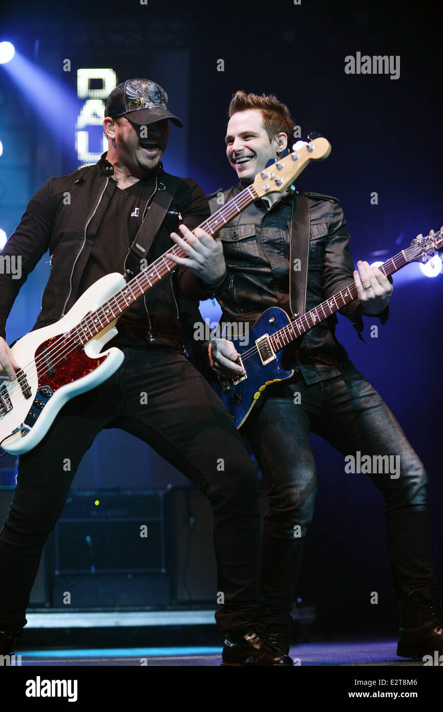 Daughtry perform live on stage at the BB&T Center Featuring: Daughtry ...