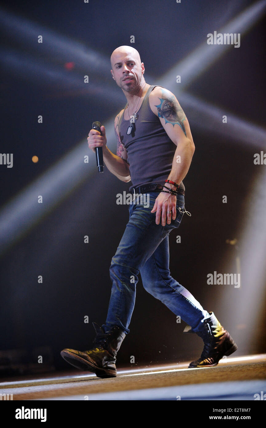 Daughtry perform live on stage at the BB&T Center Featuring: Chris ...