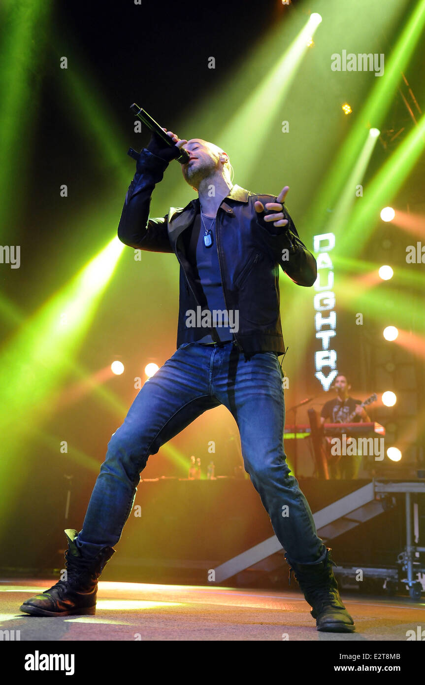 Daughtry perform live on stage at the BB&T Center Featuring: Chris ...