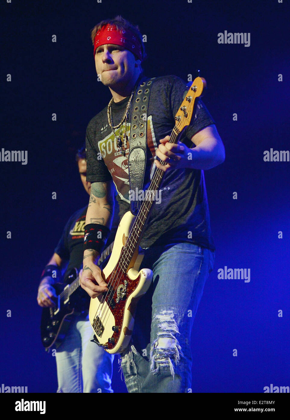 3 Doors Down perform live on stage at the BB&T Center Featuring: Todd ...