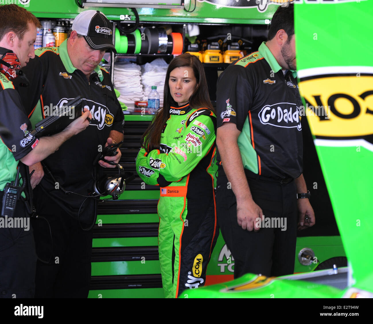 Danica Patrick who became the first women in NASCAR history to win the ...