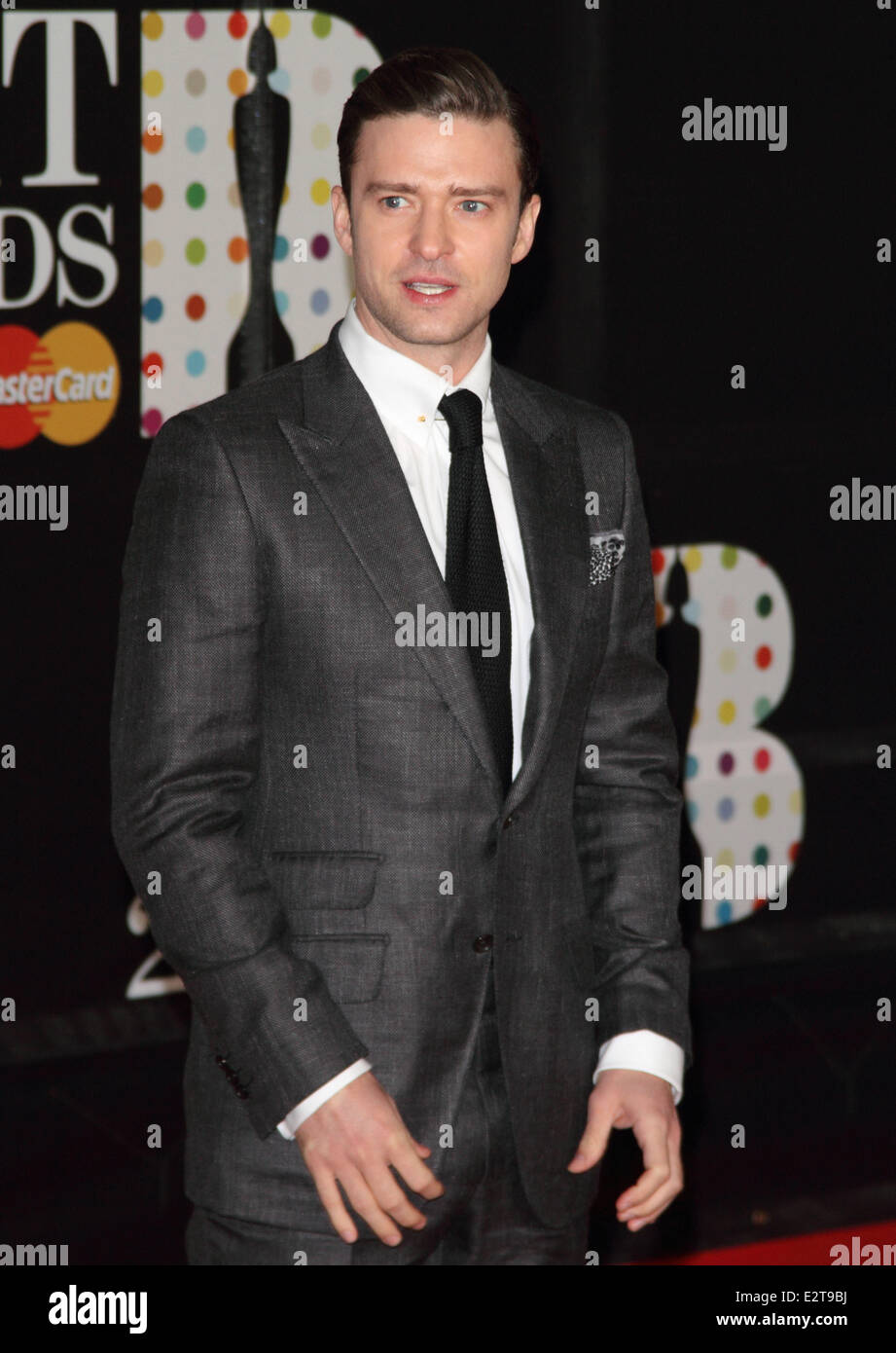 The 2013 Brit Awards (Brits) held at the O2 arena Featuring: Justin ...