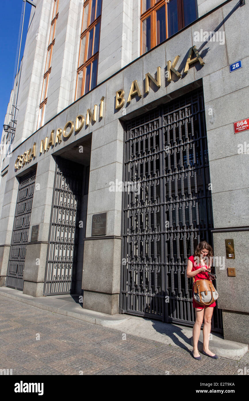 Czech national bank cnb ceska narodni banka hi-res stock photography ...