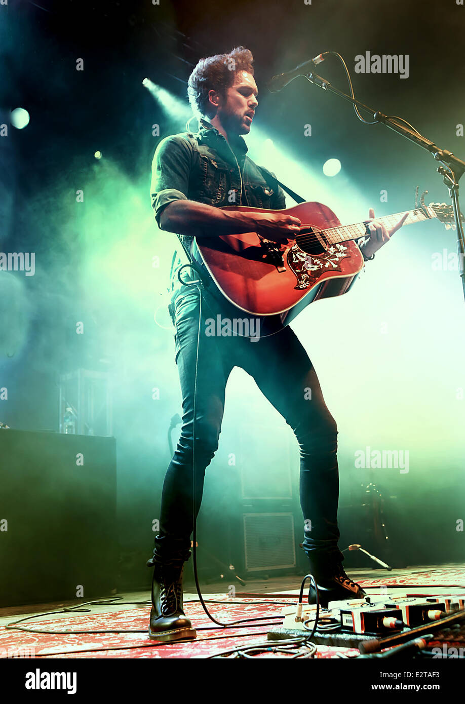Pop rock band Lawson performing at the Manchester Academy on the first ...