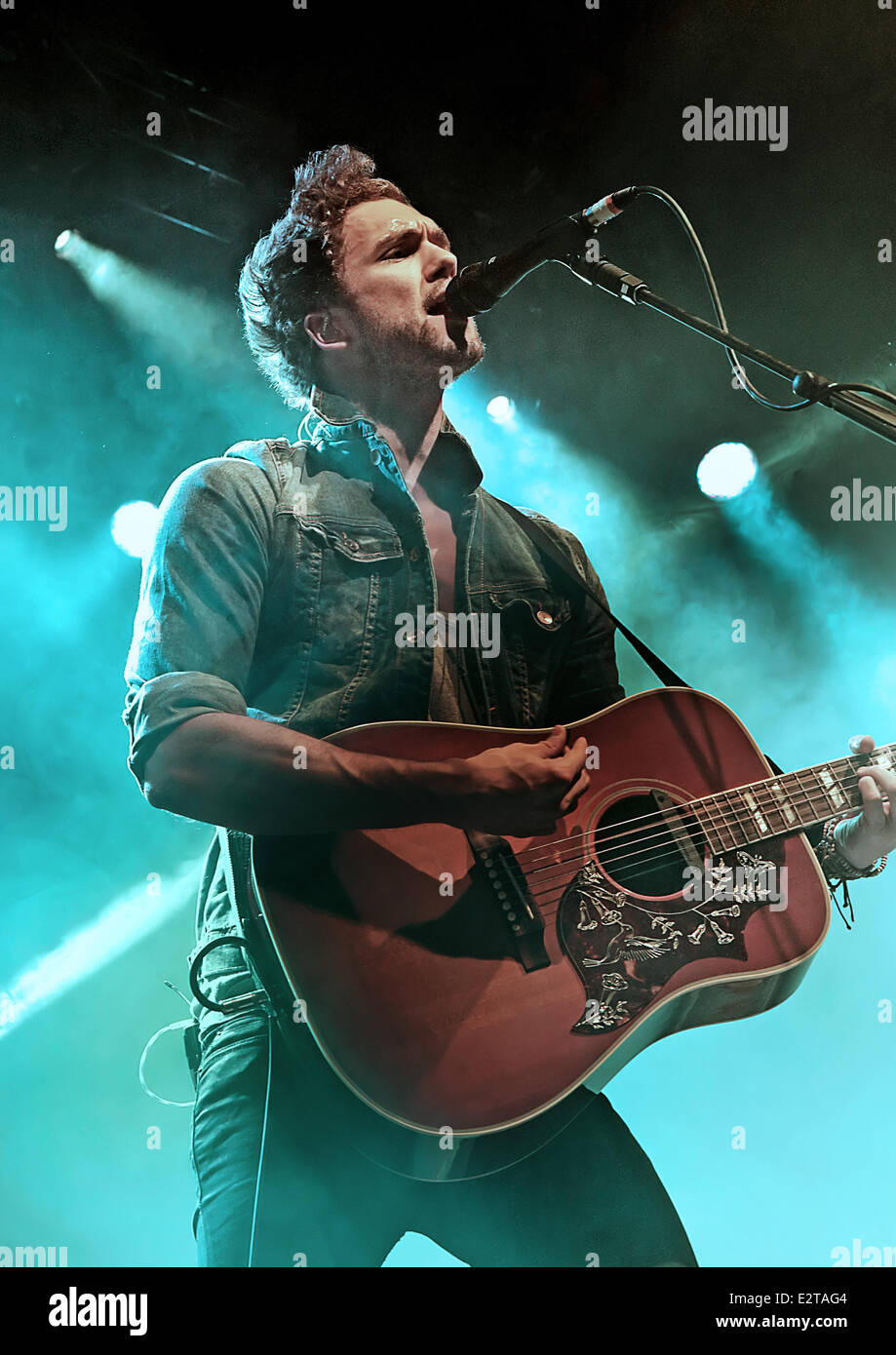 Pop rock band Lawson performing at the Manchester Academy on the first ...