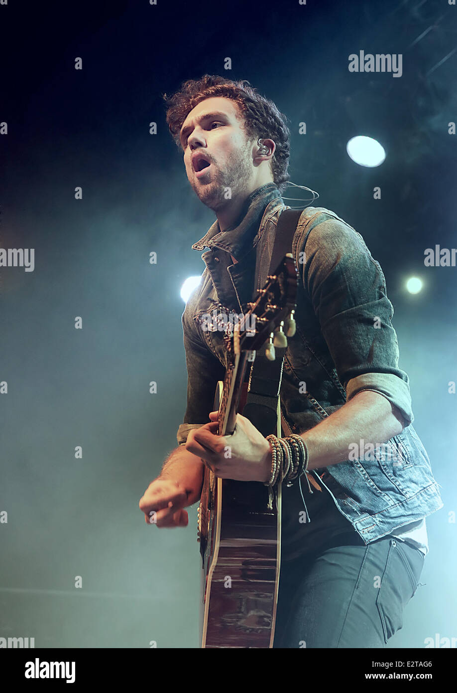 Pop rock band Lawson performing at the Manchester Academy on the first ...