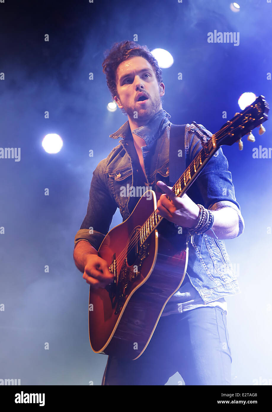 Pop rock band Lawson performing at the Manchester Academy on the first ...