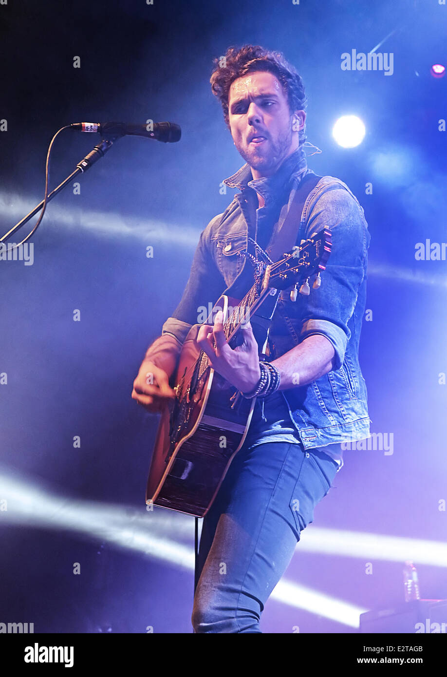 Pop rock band Lawson performing at the Manchester Academy on the first ...