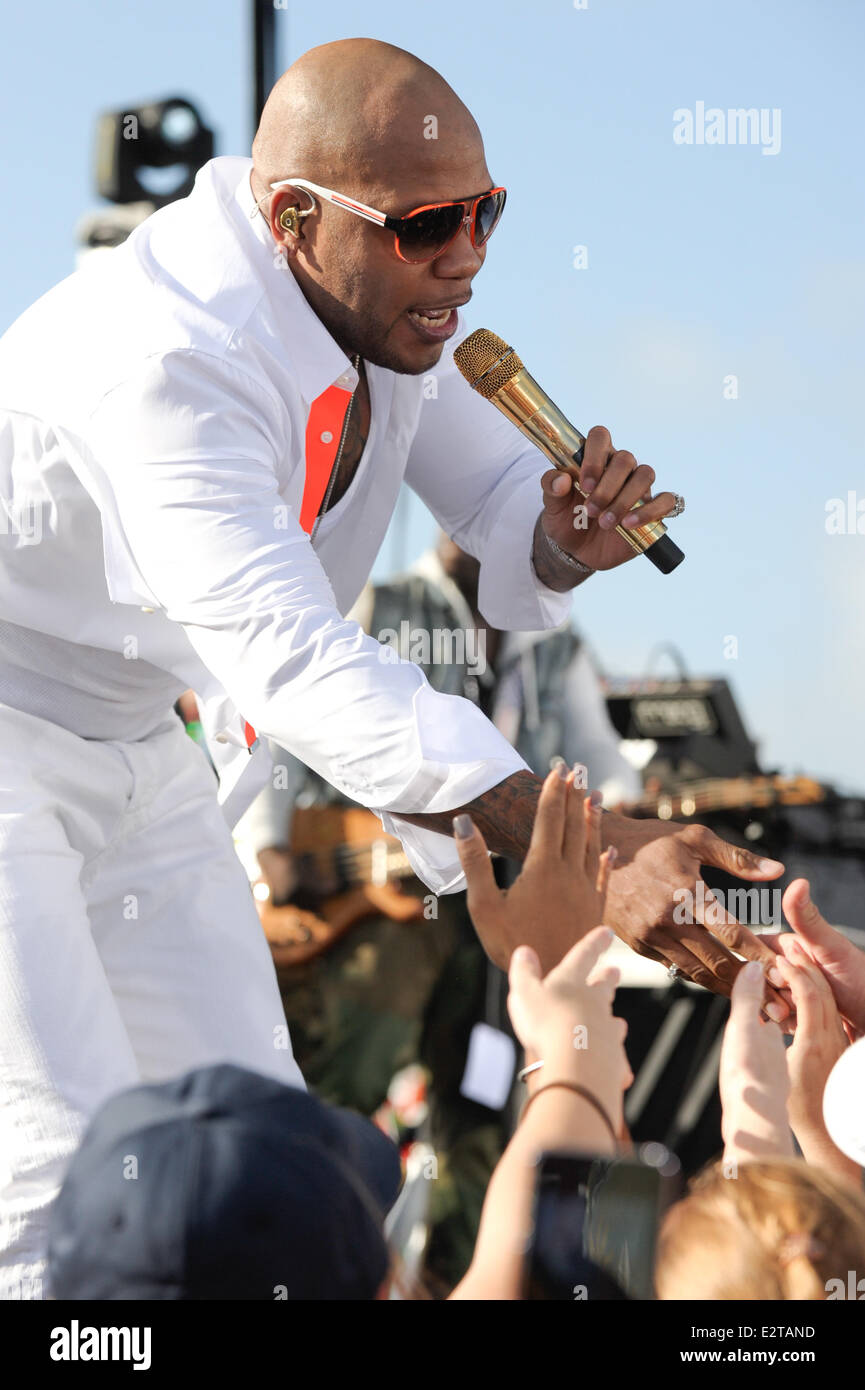 Flo Rida performs live on NBC's 'Today' on location at Loews Hotel in ...