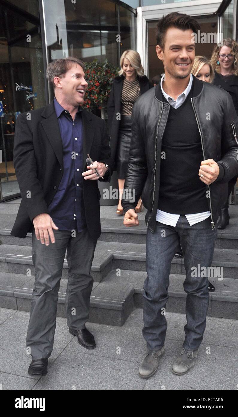 Celebrities leaving their hotel in Dublin Featuring: Nicholas Sparks ...