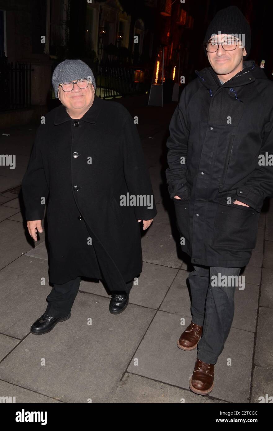 Danny DeVito and his son Jake DeVito seen leaving Residence after ...