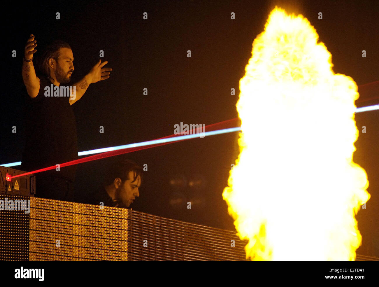 Swedish House Mafia perform live at the Roger Centre as part of their ...
