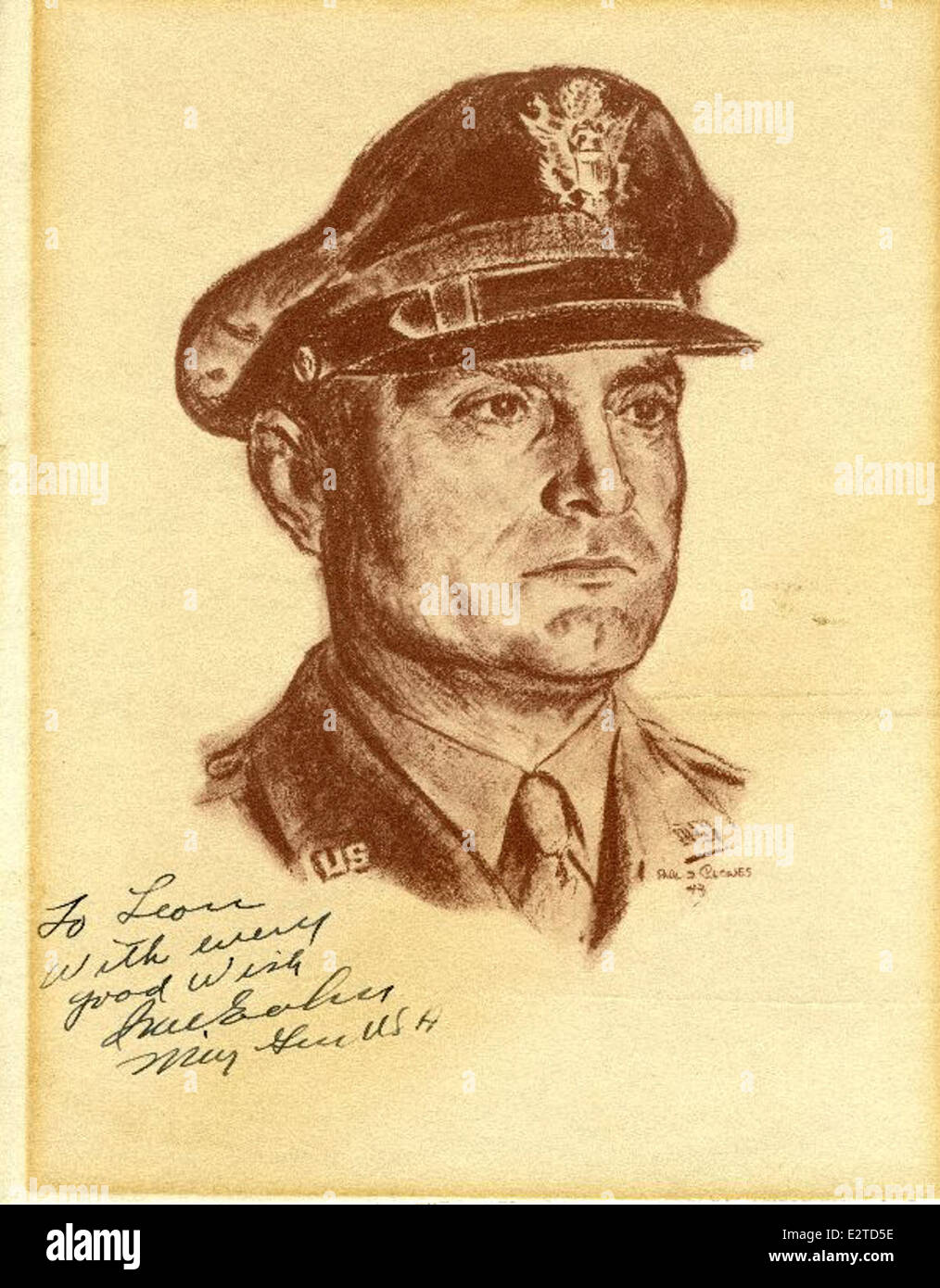 This item features an autograph of General Ira Eaker, a distinguished ...