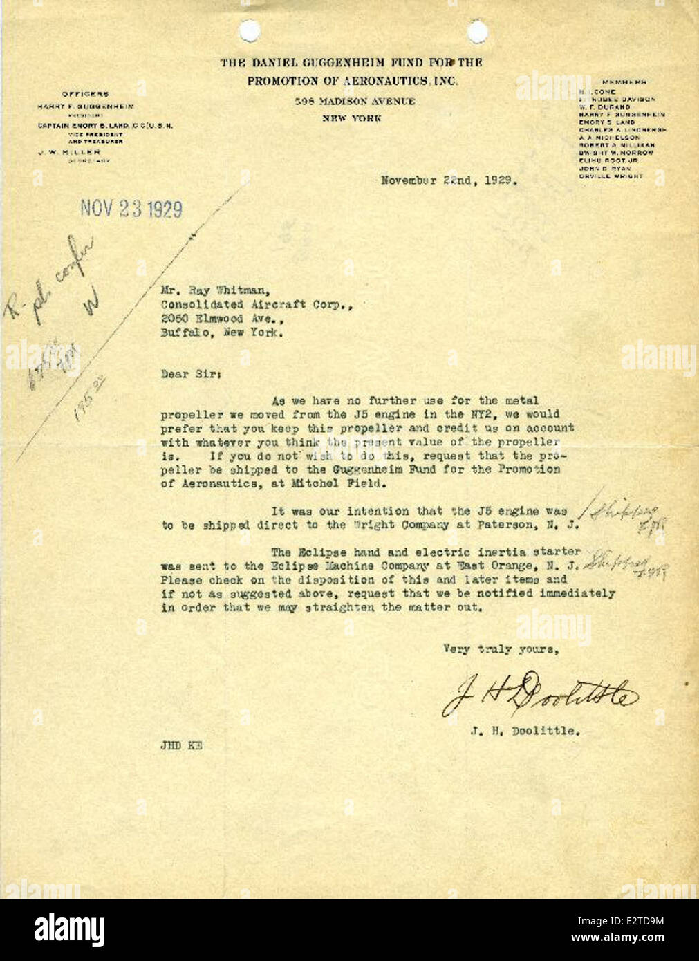 Jimmy Doolittle was a renowned aviator and military leader, best known ...