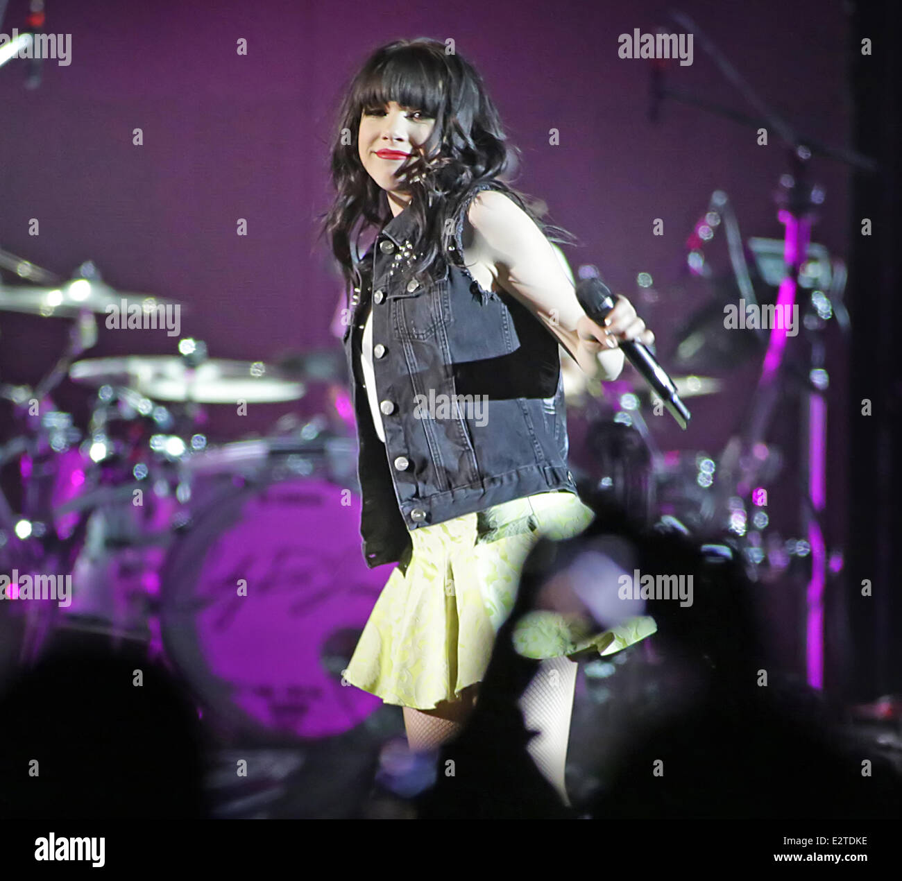 Carly Rae Jepsen performing at Manchester Arena Featuring: Carly Rae ...