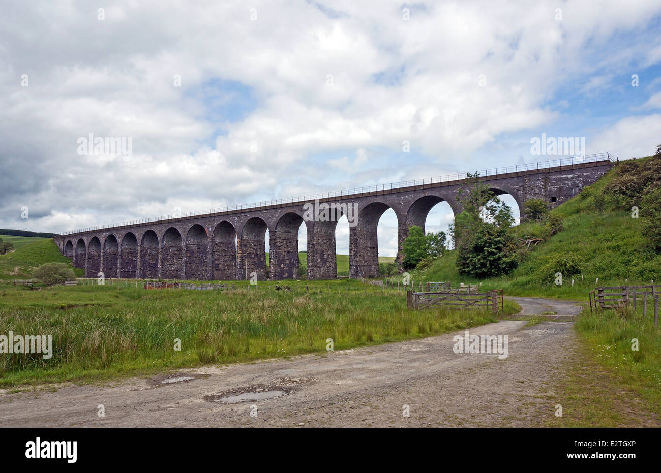 Old disused Shankend rail viaduct on the old Waverley Route in Scottish ...