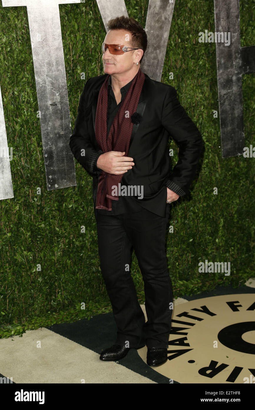 2013 Vanity Fair Oscar Party at Sunset Tower - Arrivals Featuring: Bono ...