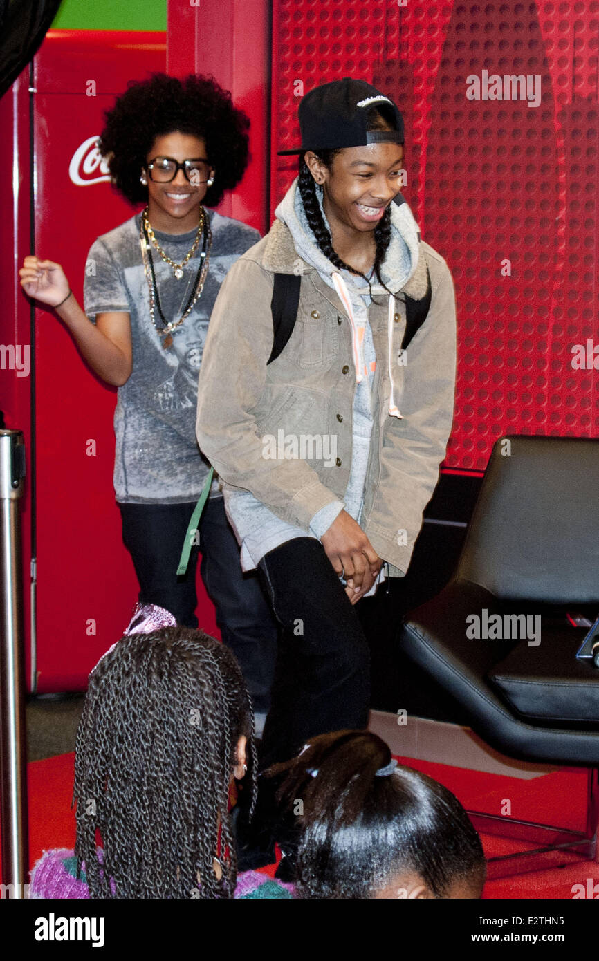 Boy band 'Mindless Behavior' are interviewed by WGCI on-air personality ...