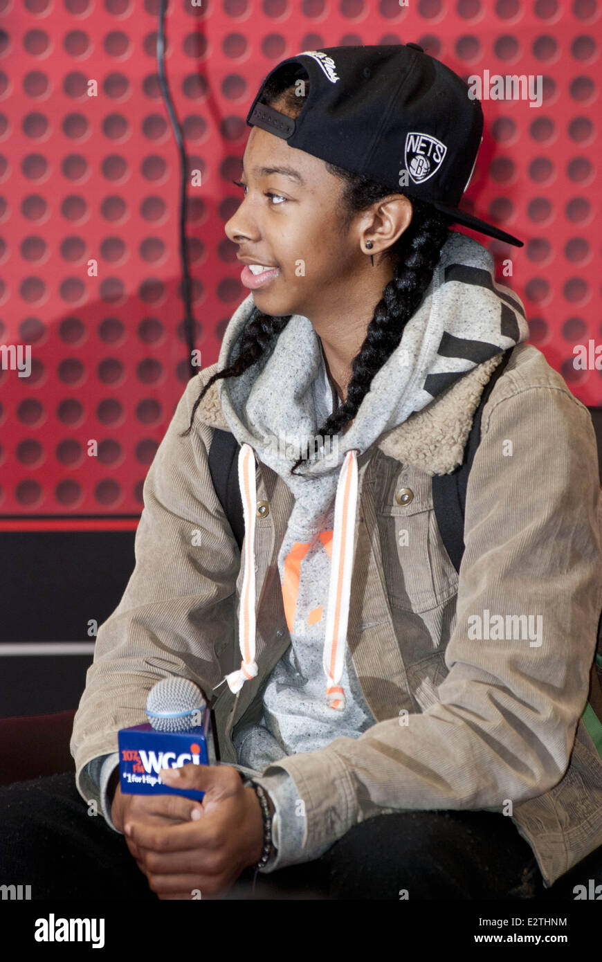 Boy band 'Mindless Behavior' are interviewed by WGCI on-air personality ...