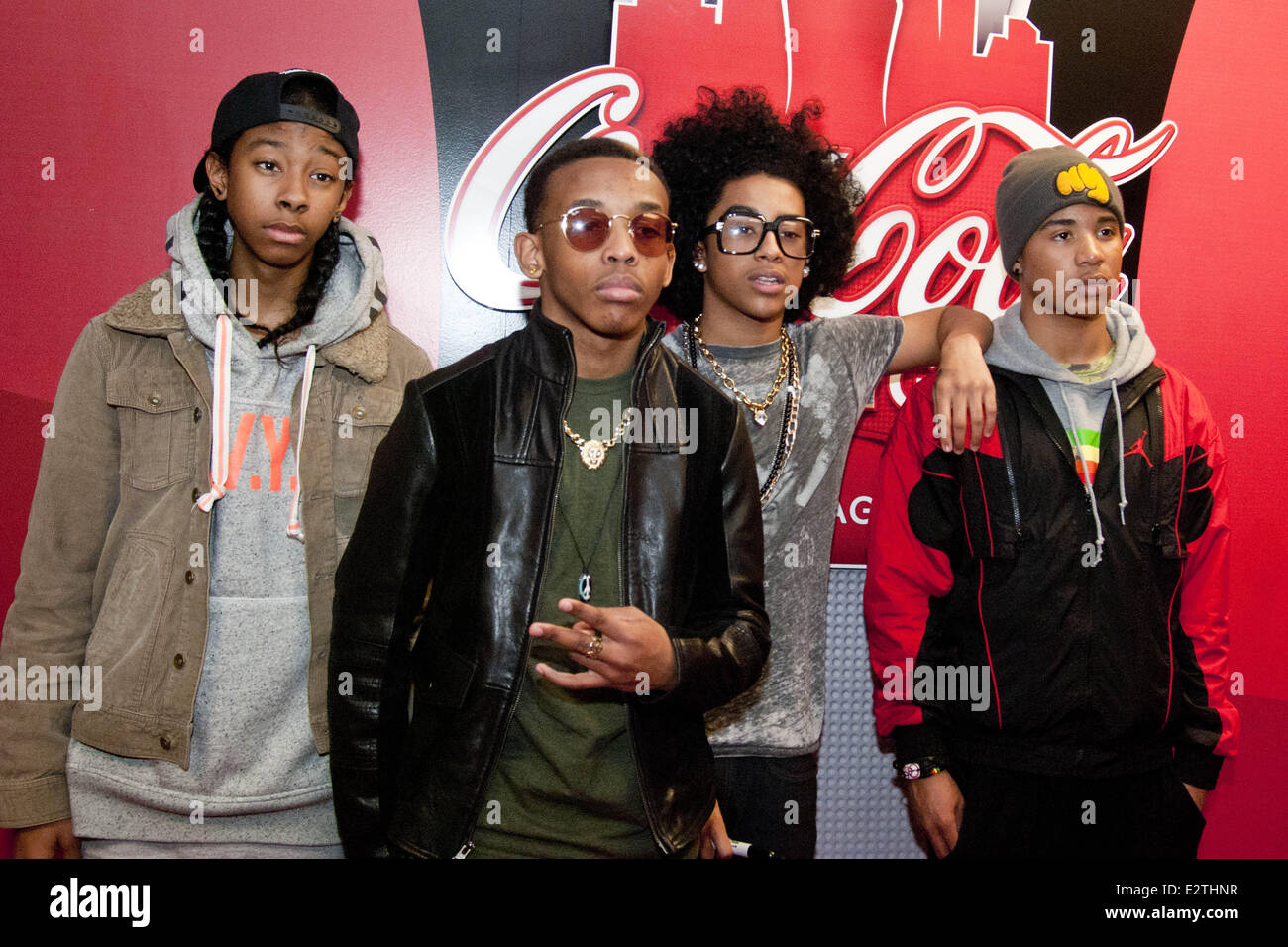 Boy band 'Mindless Behavior' are interviewed by WGCI on-air personality ...