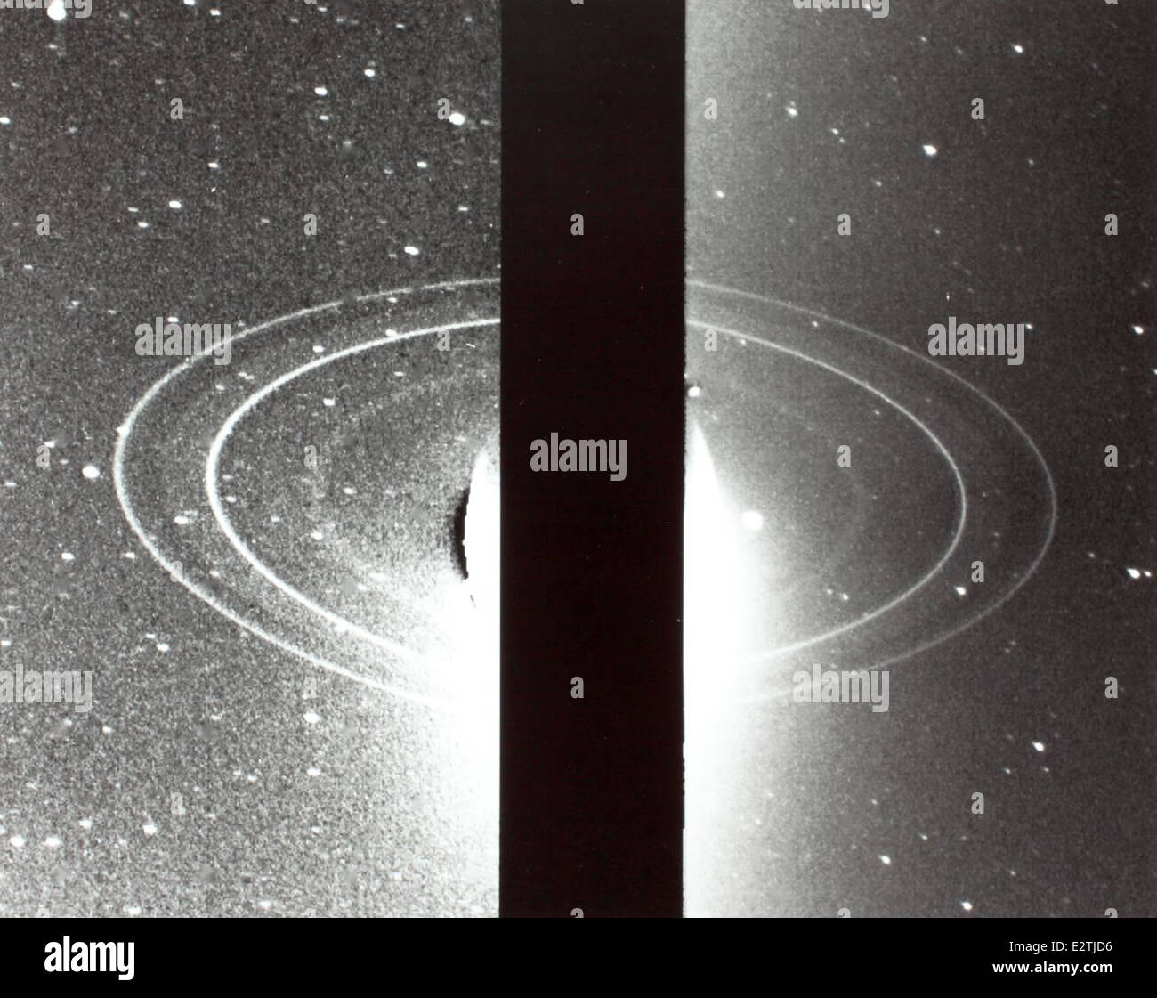 Voyager 2 captured images of Neptune and its rings during its flyby ...