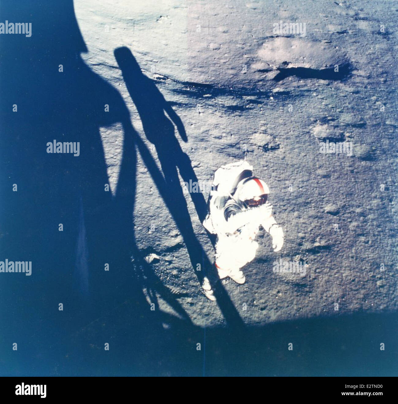 Astronaut Alan Shepard stands on the lunar surface during NASA's Apollo ...