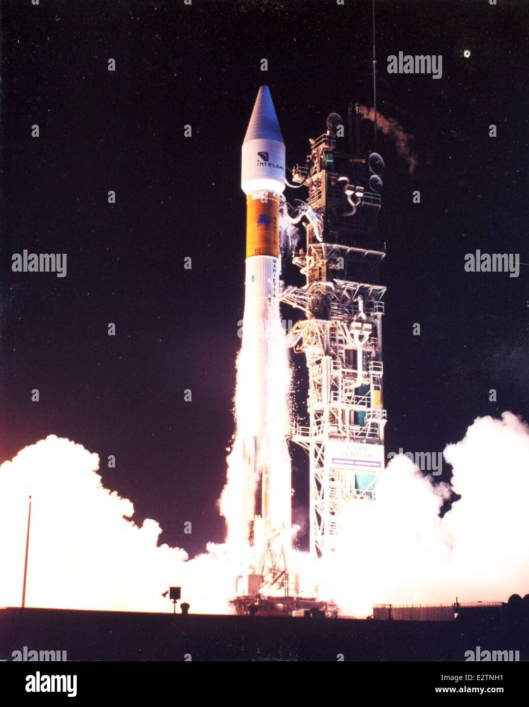 The Intelsat 111 satellite, launched atop an Atlas-Centaur rocket, was ...