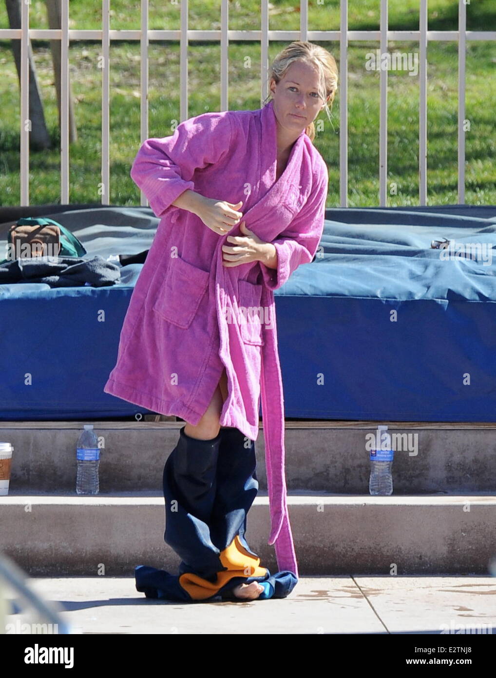 Celebrities practice their dives for the upcoming ABC show 'Splash ...
