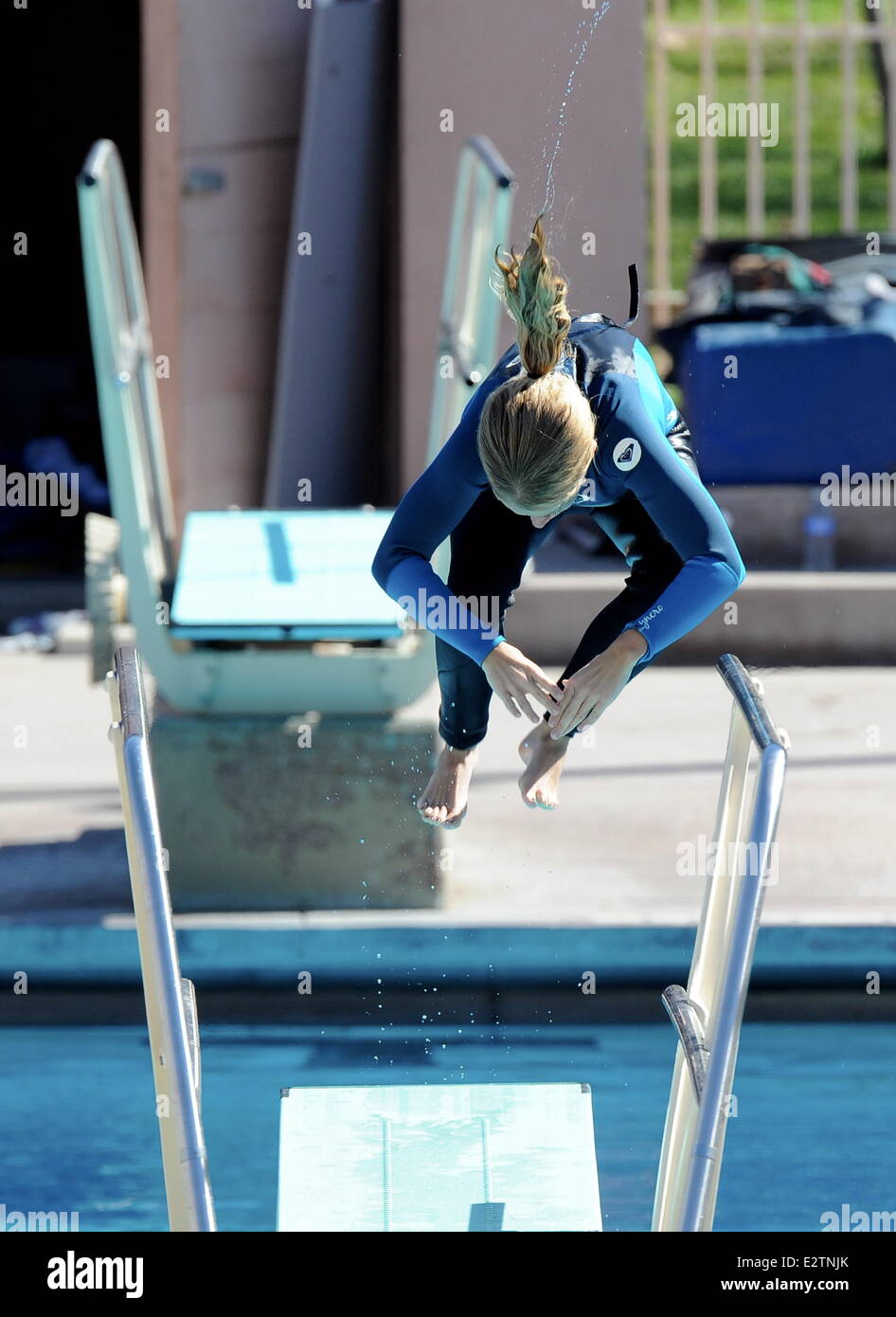 Celebrities practice their dives for the upcoming ABC show 'Splash ...