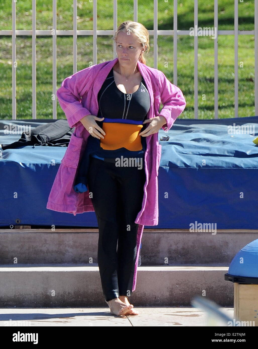 Celebrities practice their dives for the upcoming ABC show 'Splash ...