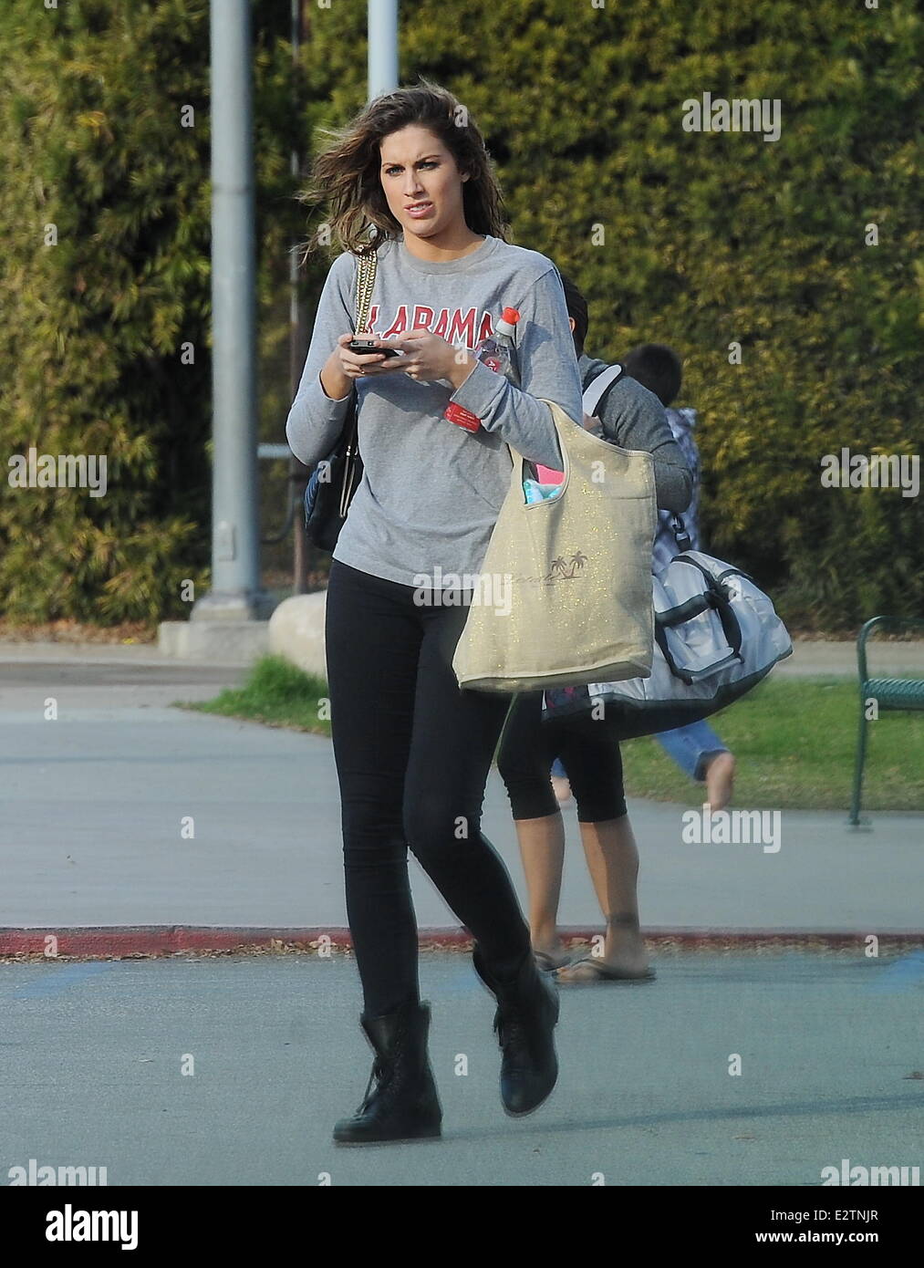 Katherine Webb seen leaving practice Celebrities practice their dives ...