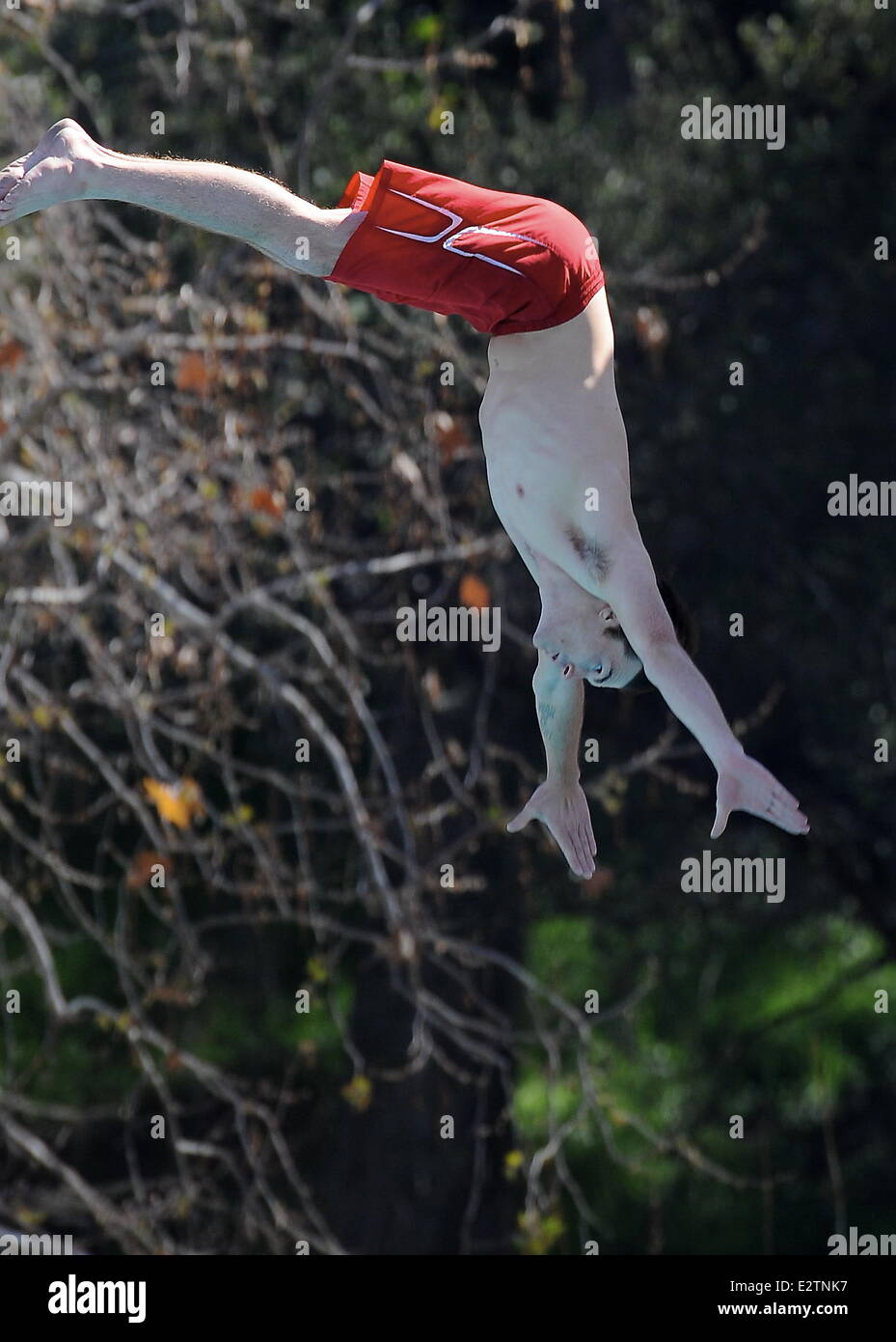 Celebrities practice their dives for the upcoming ABC show 'Splash ...