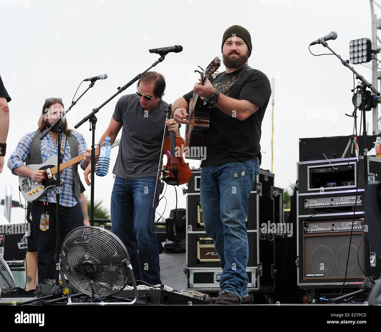Zac Brown performs during the 55th running of the Daytona 500 at ...