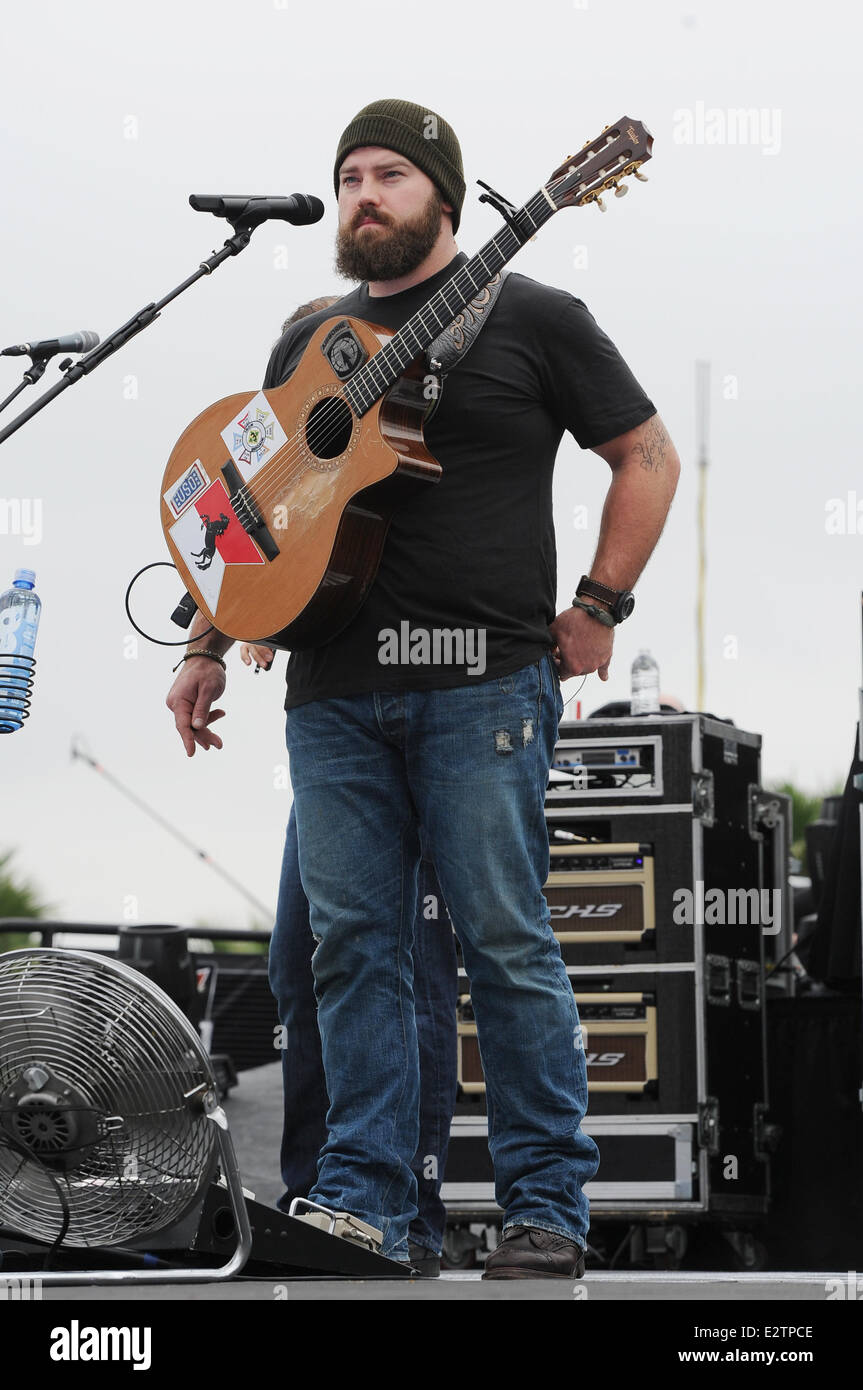 Zac Brown performs during the 55th running of the Daytona 500 at ...
