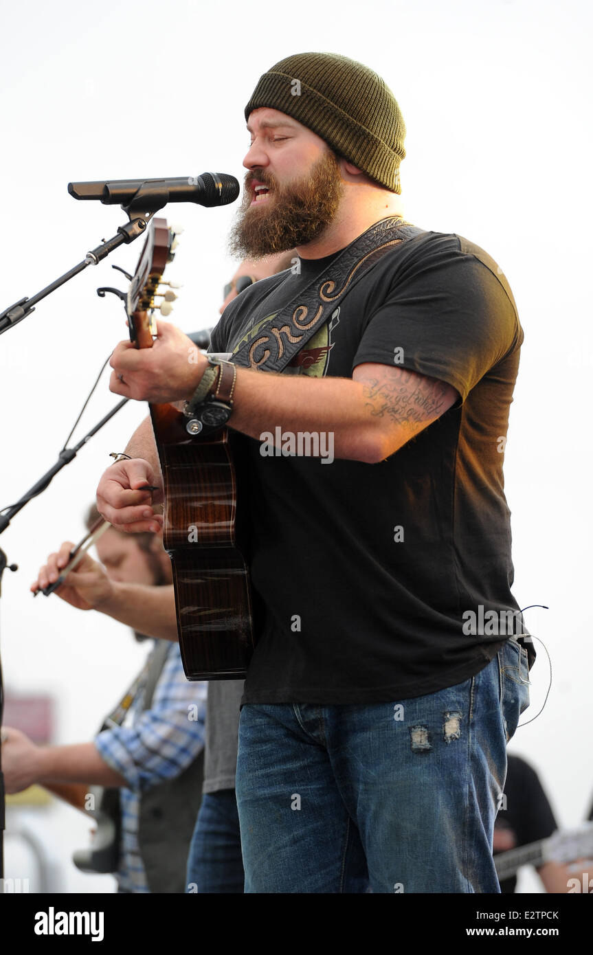 Zac Brown performs during the 55th running of the Daytona 500 at ...