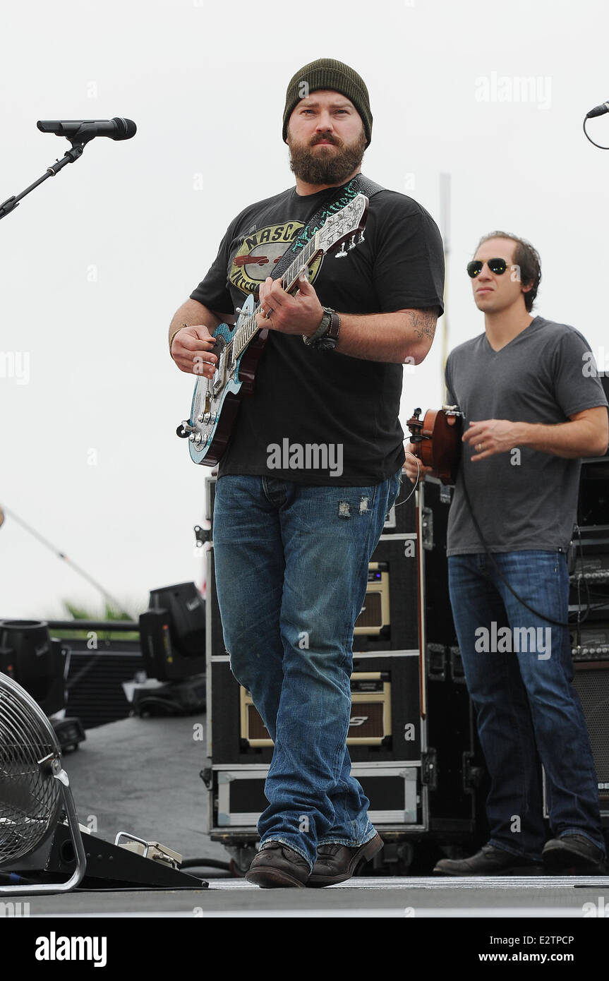 Zac Brown performs during the 55th running of the Daytona 500 at ...