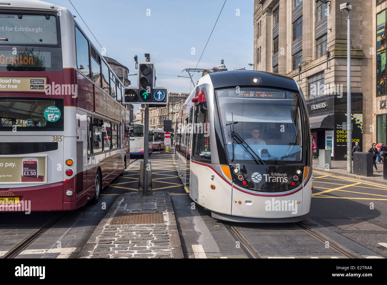 Tram edinburgh scotland hi-res stock photography and images - Alamy