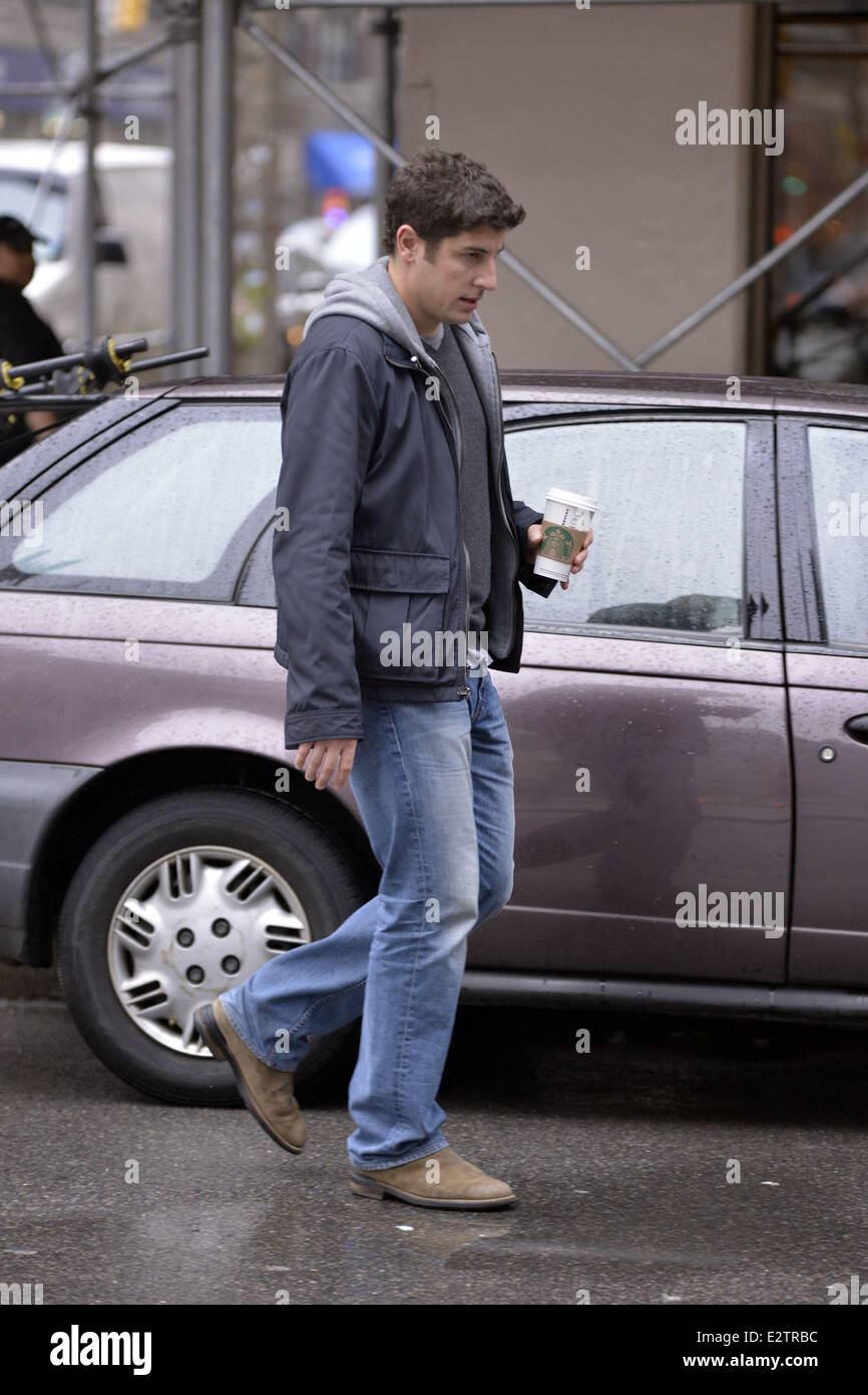 Jason Biggs departs his hotel Featuring: Jason Biggs Where: New York ...