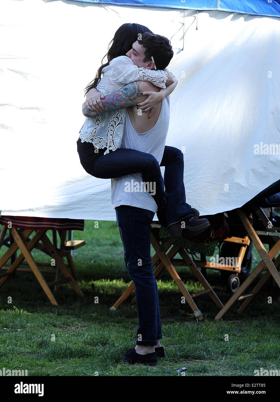 Shenae Grimes takes a break from filming '90210' to spend quality time ...