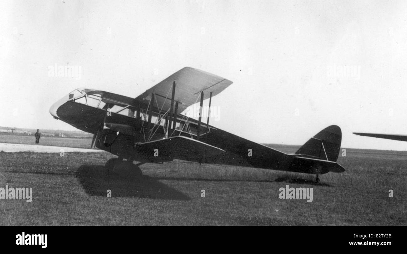 The de Havilland DH.84 Dragon, registered G-ACGK, is shown in this ...