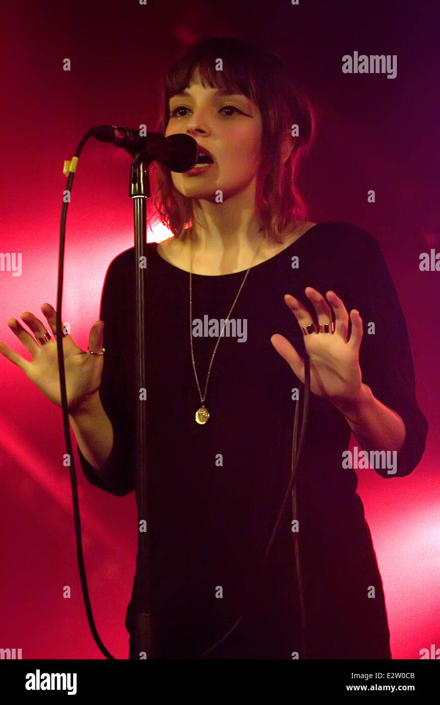 Electro-pop band Chvrches perform a headlining gig at The Arches ...
