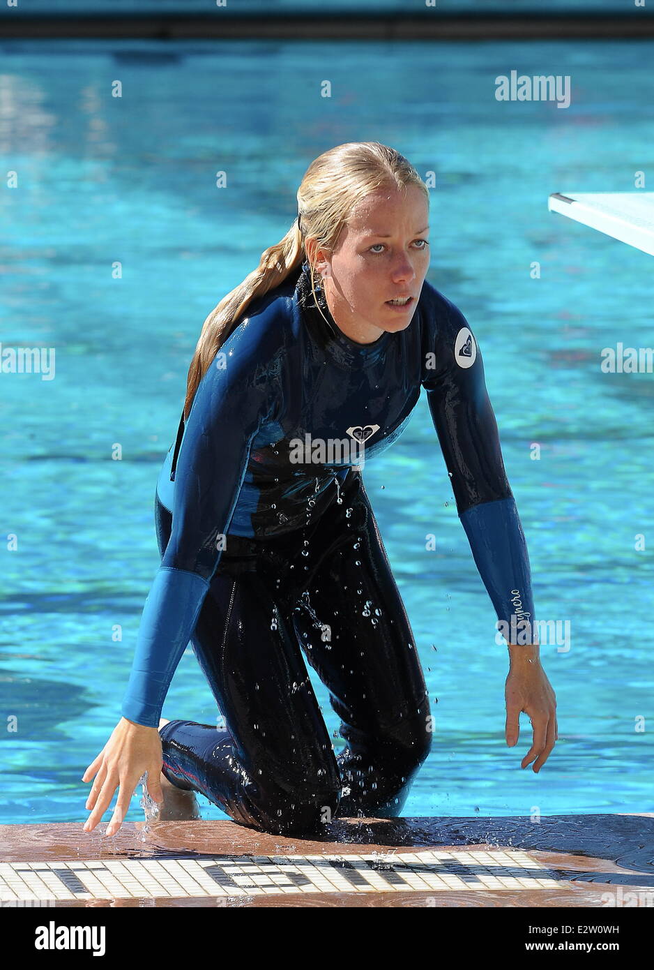Celebrities practice their dives for the upcoming ABC show 'Splash ...