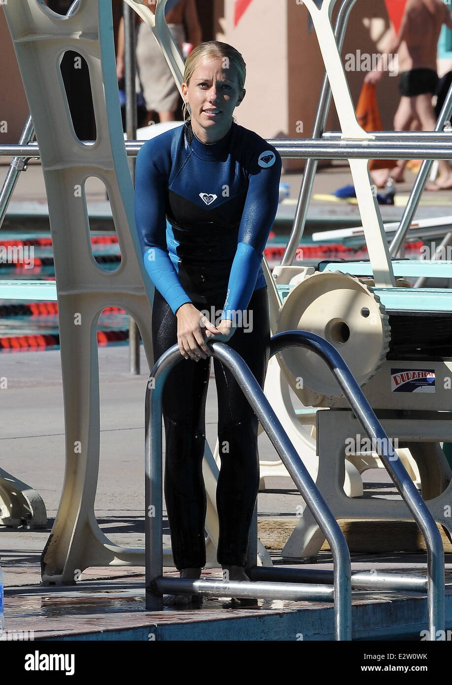 Celebrities practice their dives for the upcoming ABC show 'Splash ...
