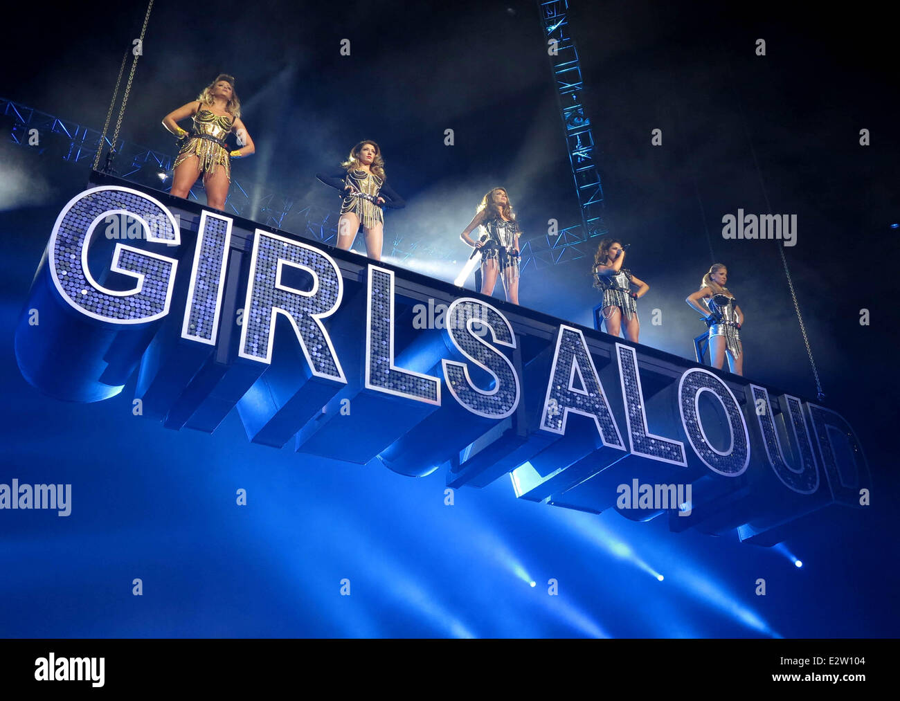 Girls Aloud perform live in concert on their '10' tour at the O2 Arena ...
