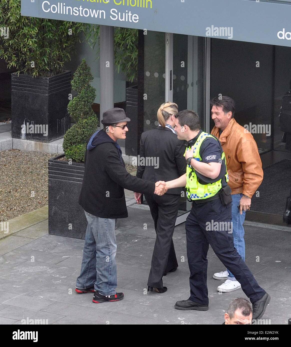 Charlie Sheen spotted on Grafton street in Dublin. He shopped at James ...