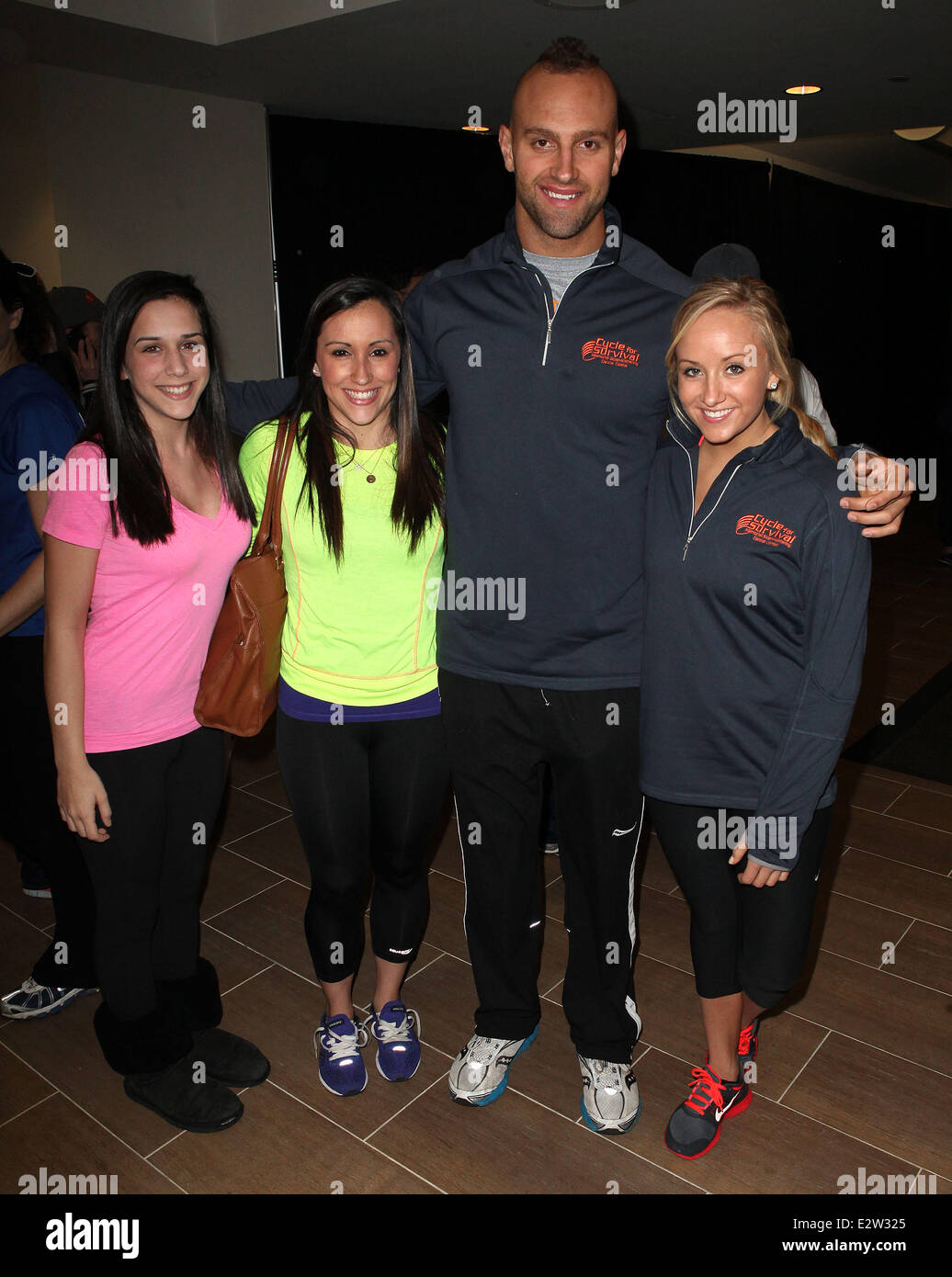 'Cycle for Survival' event held at Equinox in Rockefeller Center ...