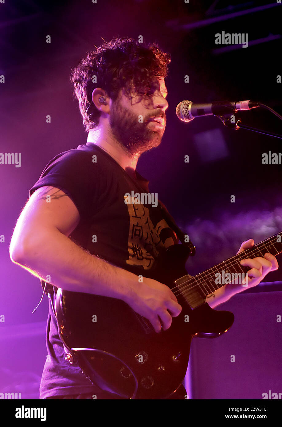 Rock band, Foals performing at Liverpool O2 Academy Featuring: Yannis ...