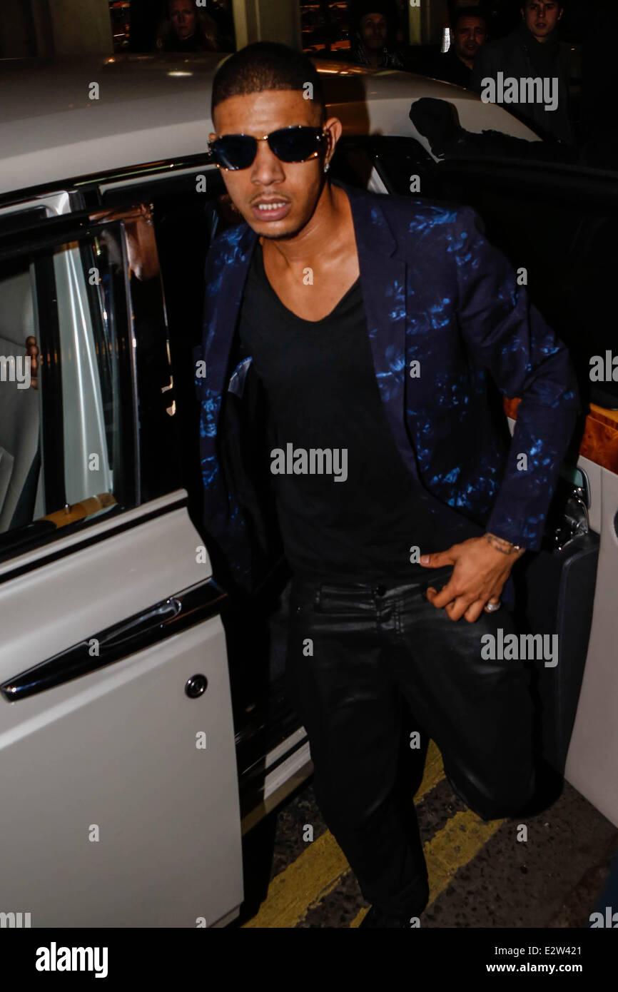 Rapper Fazer arrives at DSTRKT nightclub Featuring: Fazer Where: London ...