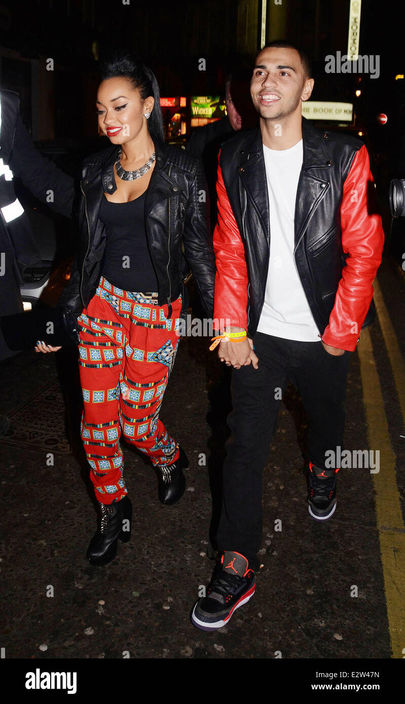 Celebrities outside DSTRKT nightclub Featuring: Leigh-Ann Pinnock ...