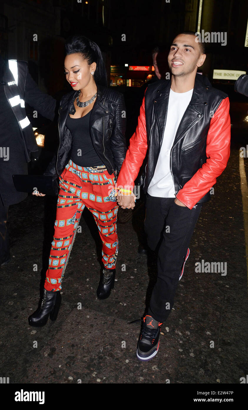 Celebrities outside DSTRKT nightclub Featuring: Leigh-Ann Pinnock ...
